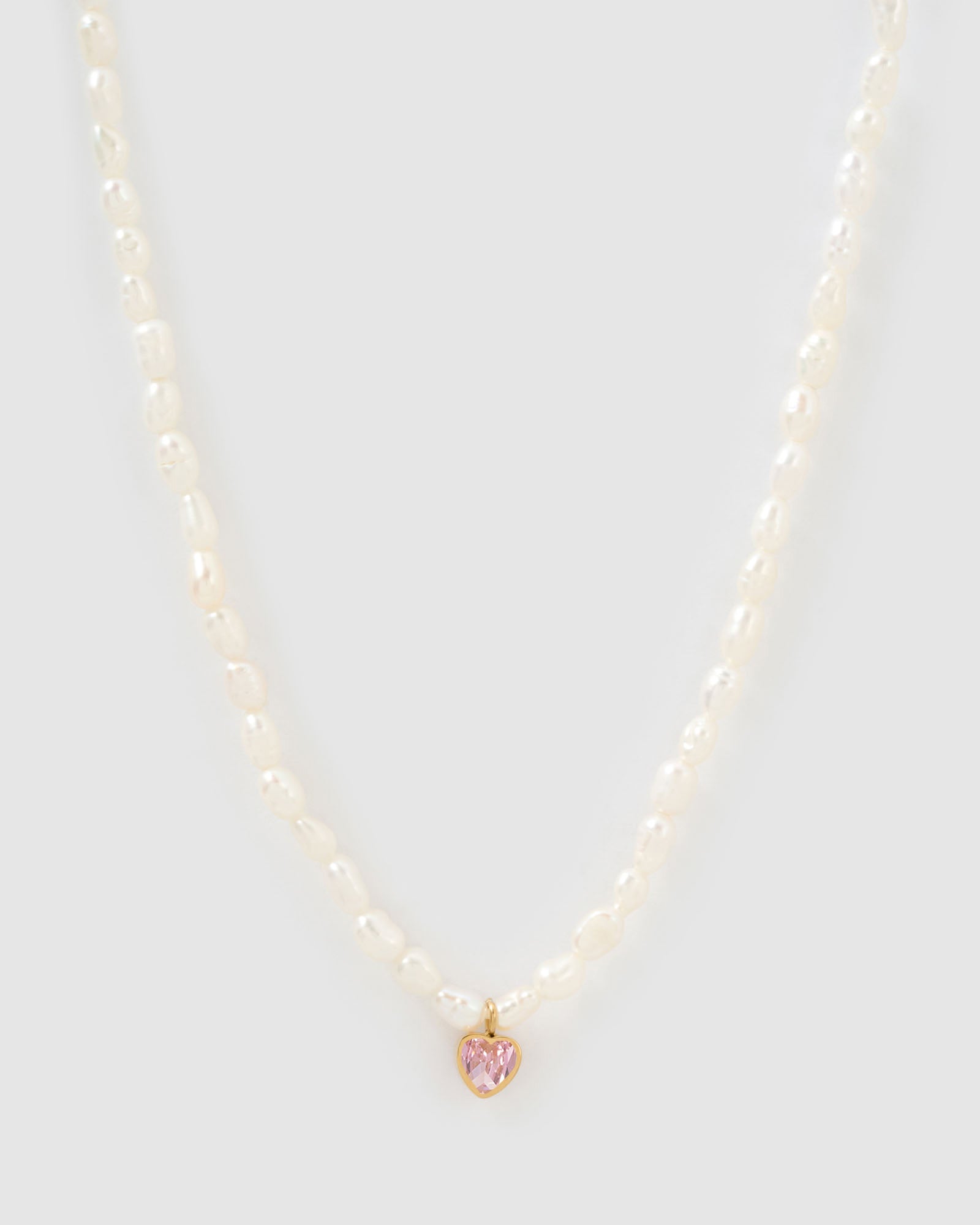 Kiki Pearl Heart Necklace – Arms Of Eve