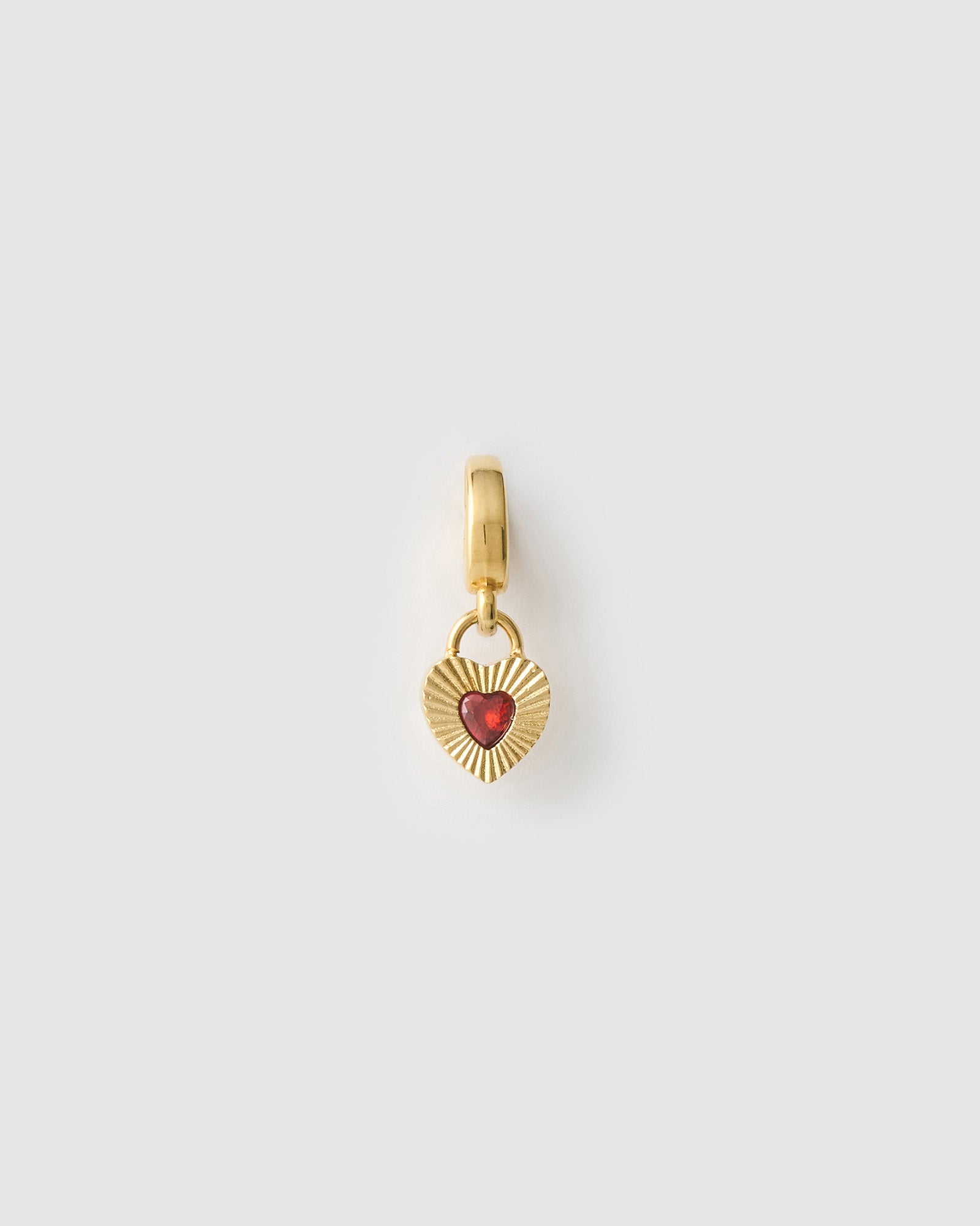 Ruby Heart Charm – Arms Of Eve